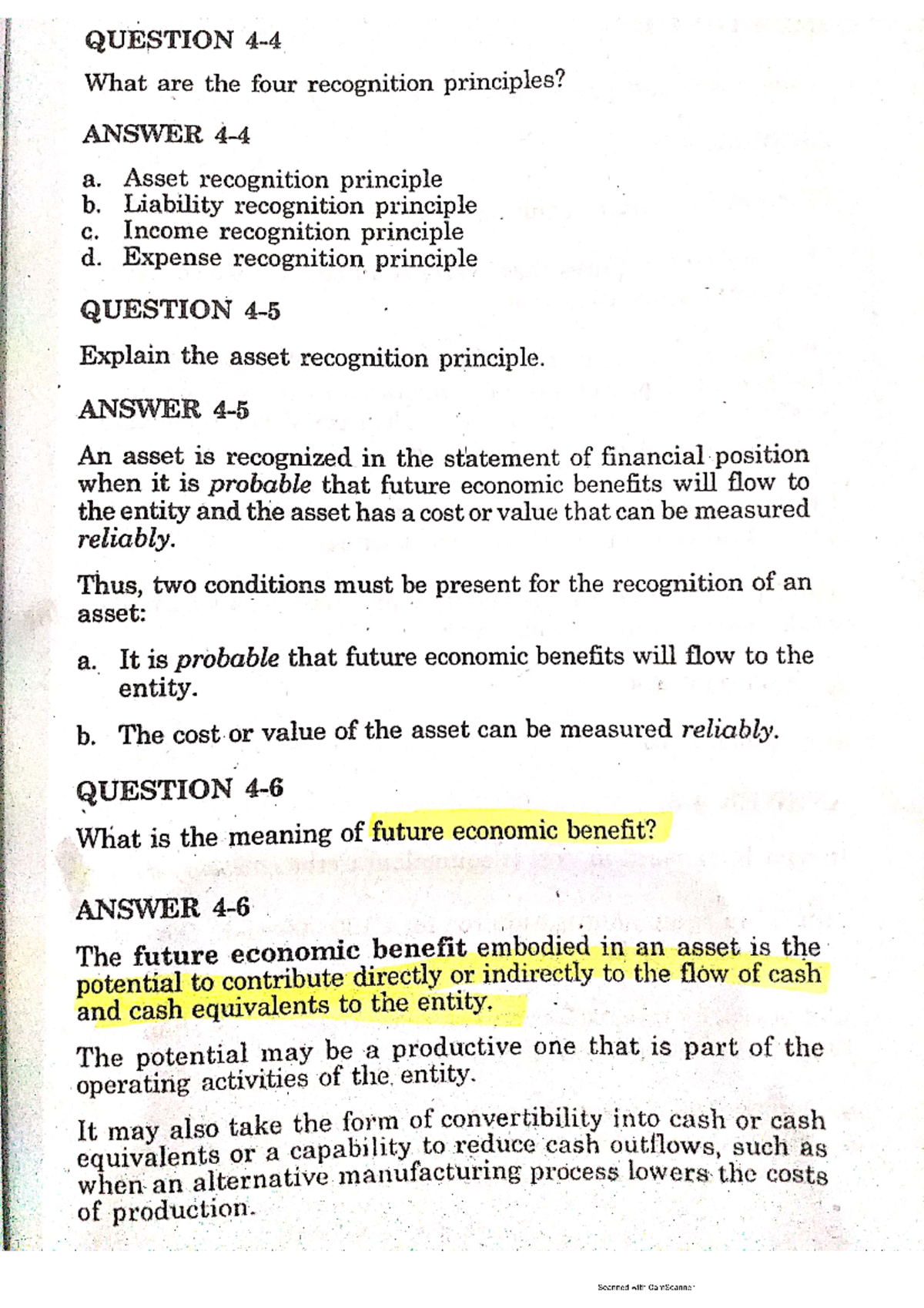 The-4-Recognition-Principles - Financial Accounting - Studocu