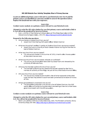 HIS 100 Module Five Historical Interpretations - HIS 100 Module Five ...