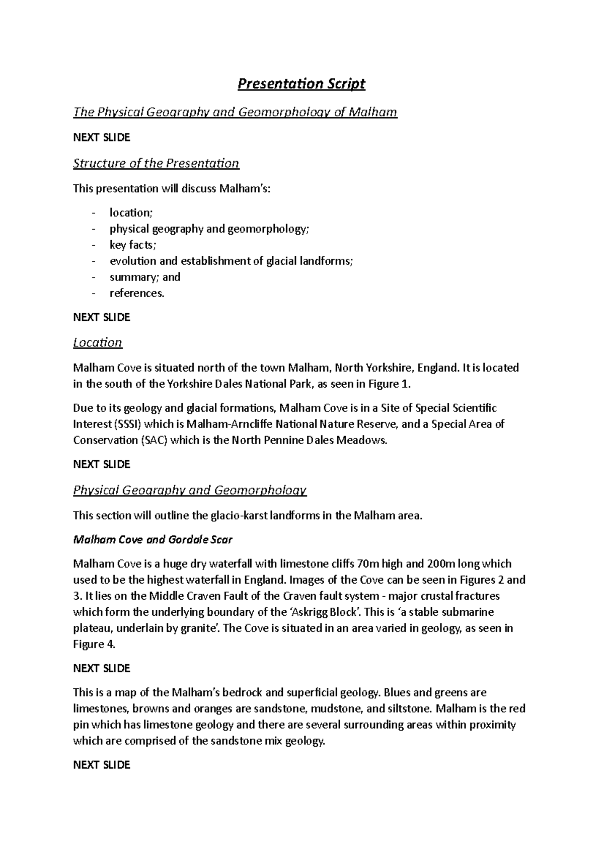 Reconstructing Environmental Change Presentation Script - Presentation ...