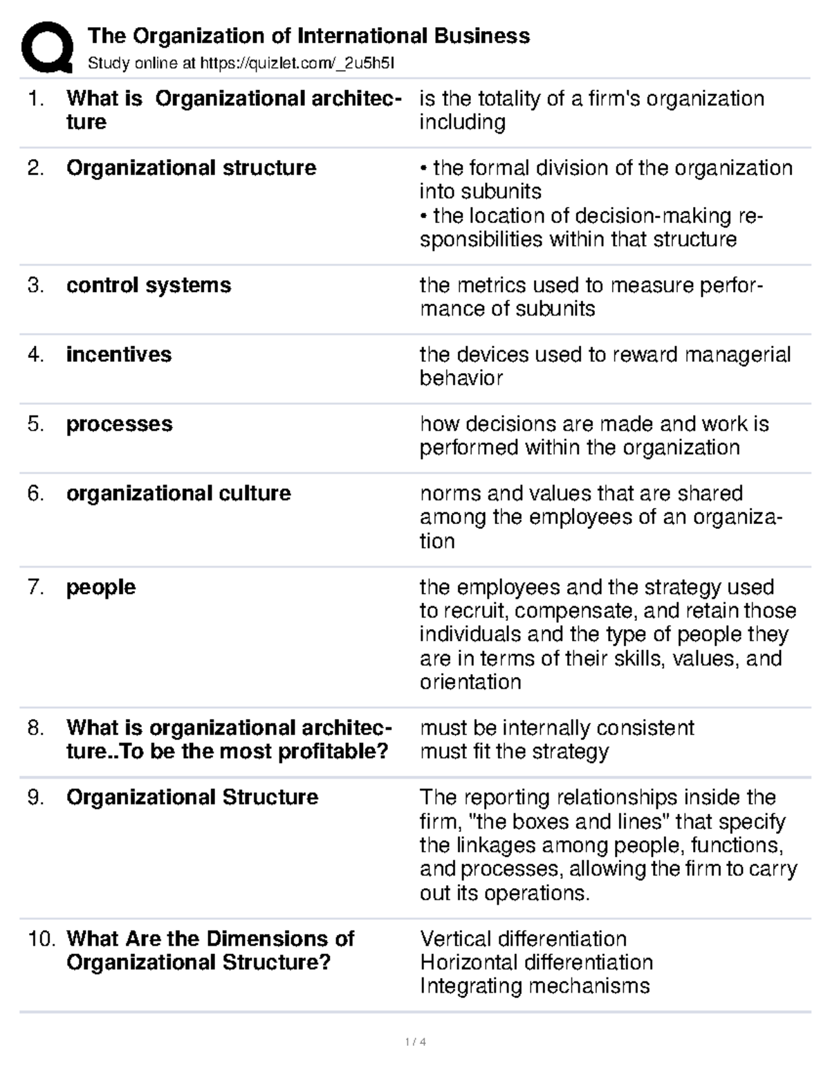 International Business and Trade Chapter 14 Reviewer 2 - Study online ...