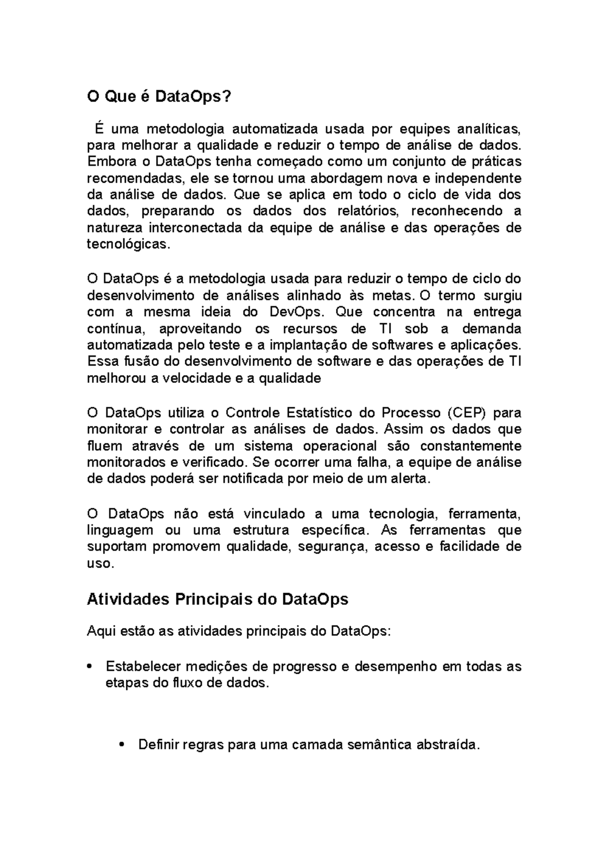 O Que é Data Ops - pesquisa de data ops - O Que é DataOps? É uma metodologia automatizada usada ...
