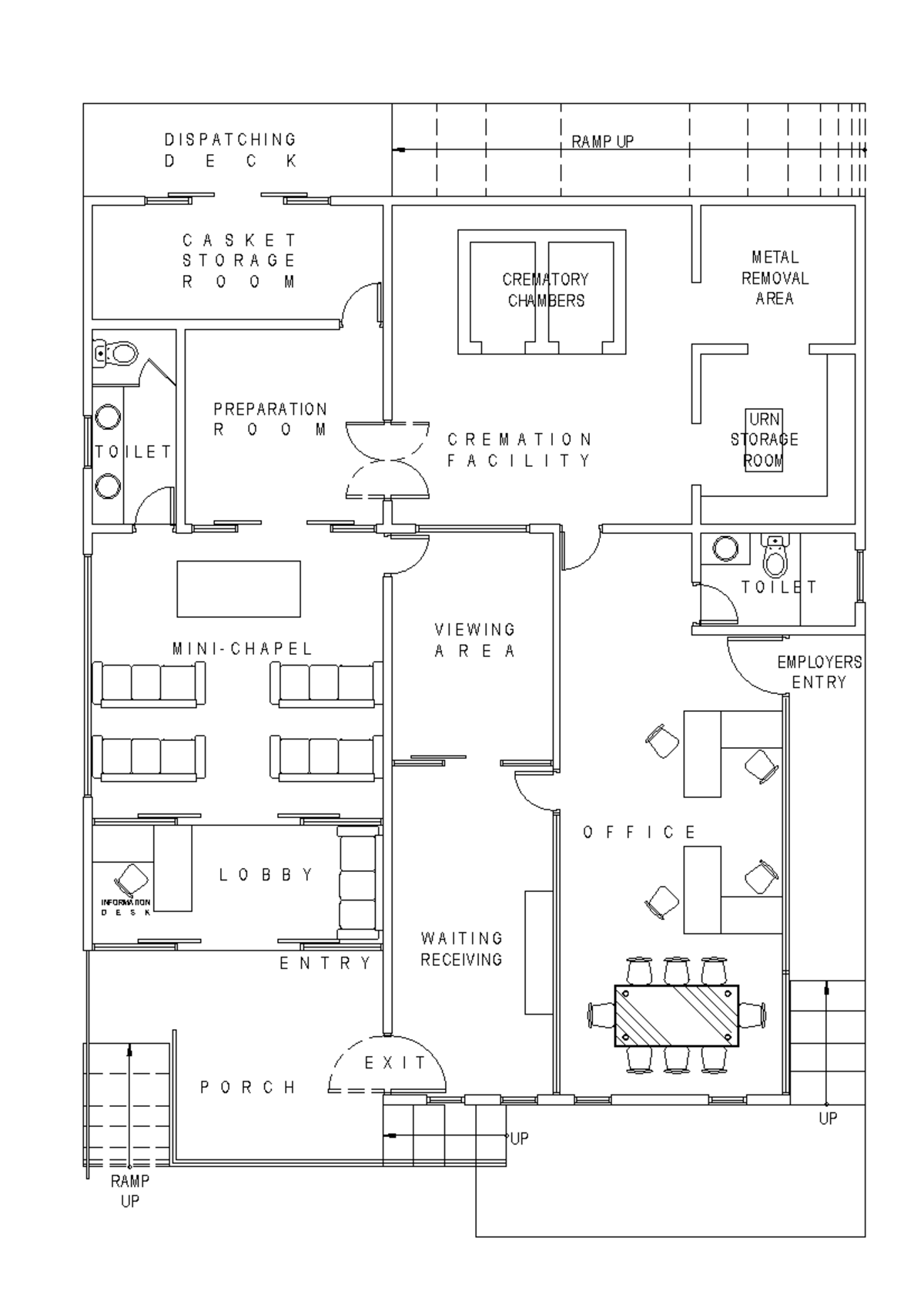 Crematorium Floor PLAN - M I N I - C H A P E L PREPARATION R O O M C A ...