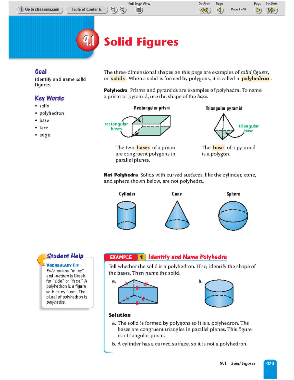 Computation of Solid figures using their Formulas - The three ...