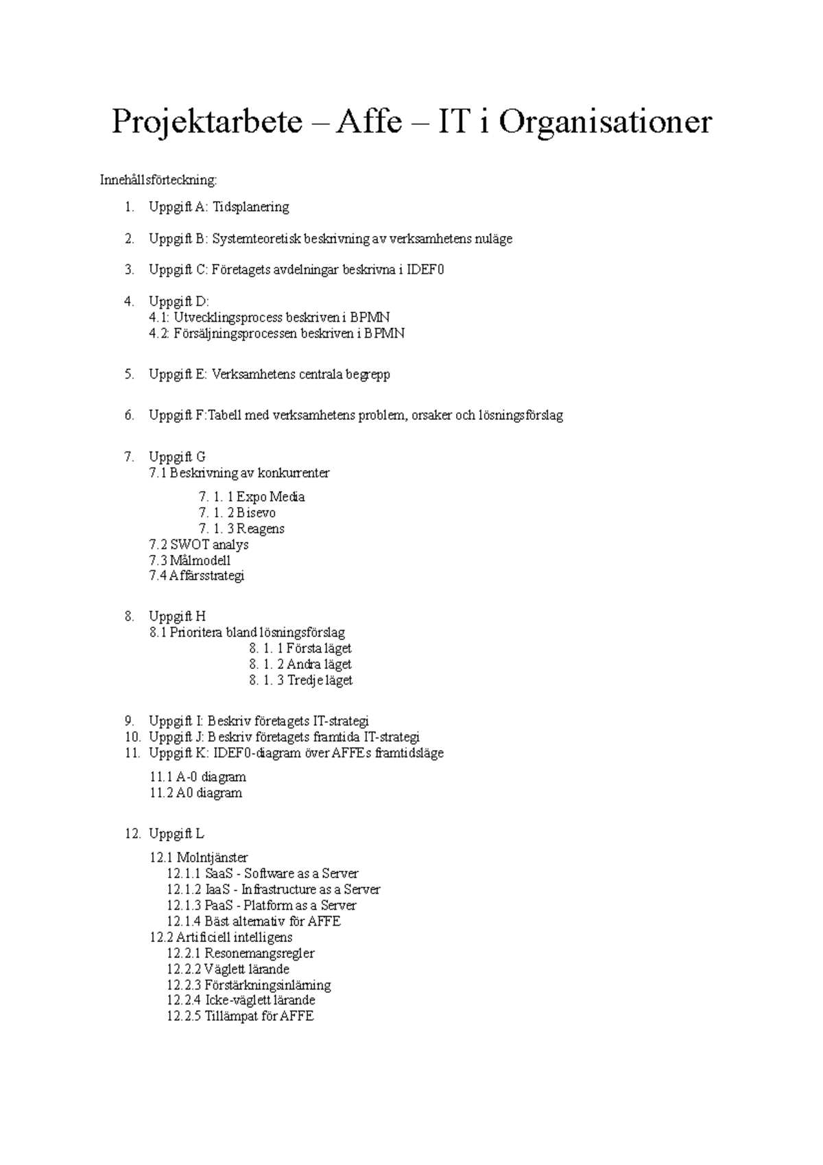 Projektarbete - Affe - ITO - Projektarbete – Affe – IT i Organisationer ...