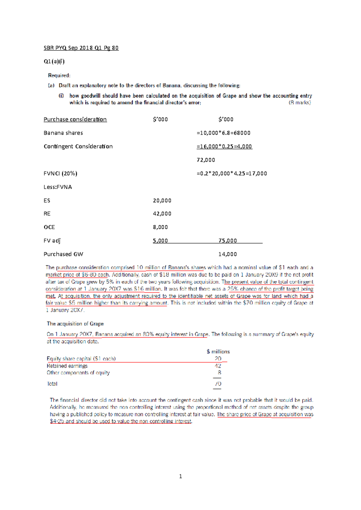 SBR PYQ Sep 2018 Q1 Pg80 - Past Year Paper - Q1(a)(i) Purchase ...