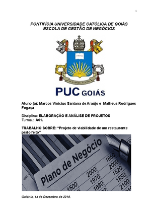 Gustavo Silva- Lista 2 - Elaboração E Análise De Projetos - PUC Goiás ...