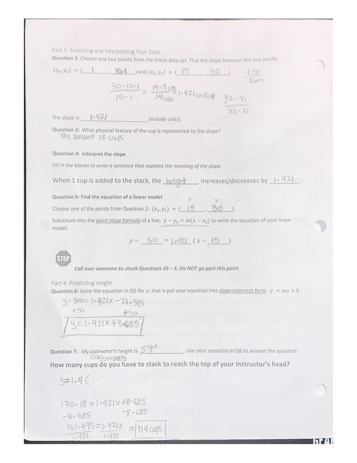 Part 3 Analyzing and Interpreting Your Data - MATH 1310 - Studocu