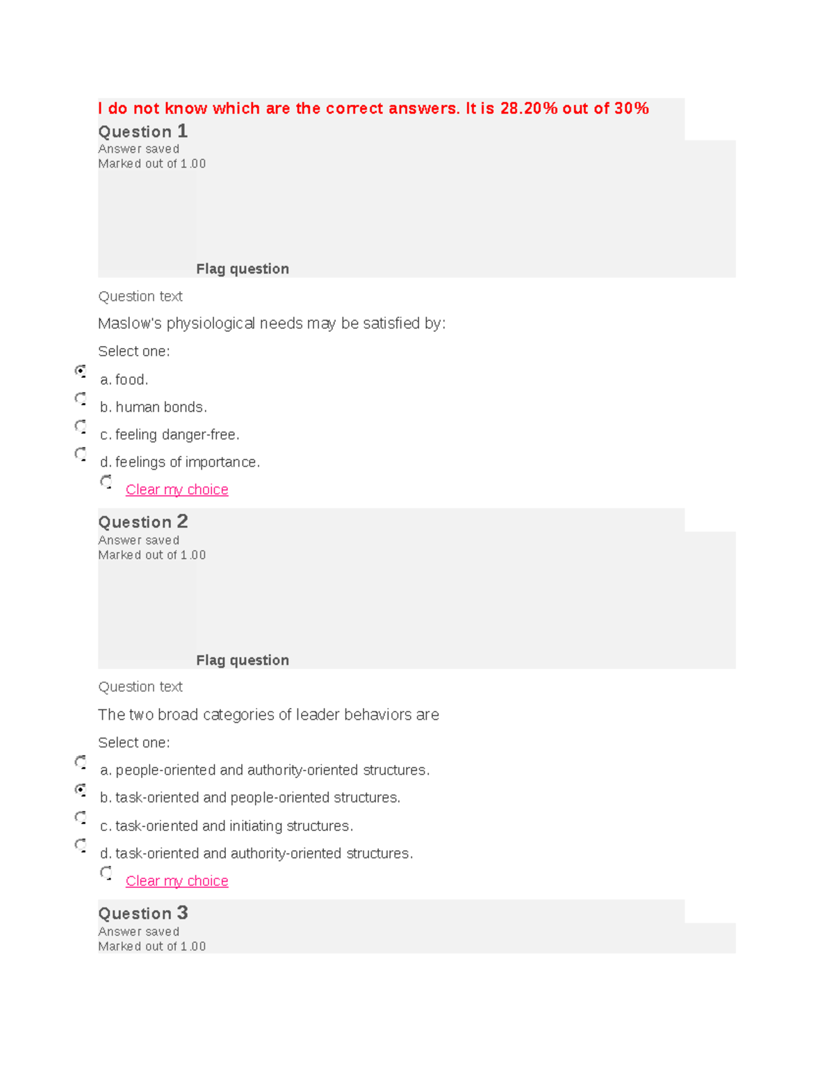BUS 4402 Final Exam study questions A - I do not know which are the ...