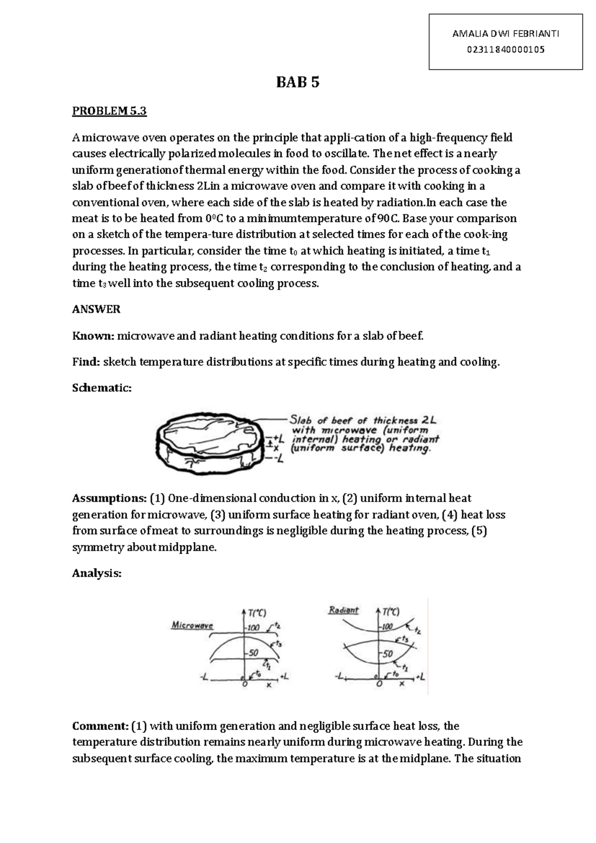 Perpan BAB 3 - Tugas BAB 3 Perpindahan Panas - BAB 5 PROBLEM 5. A ...