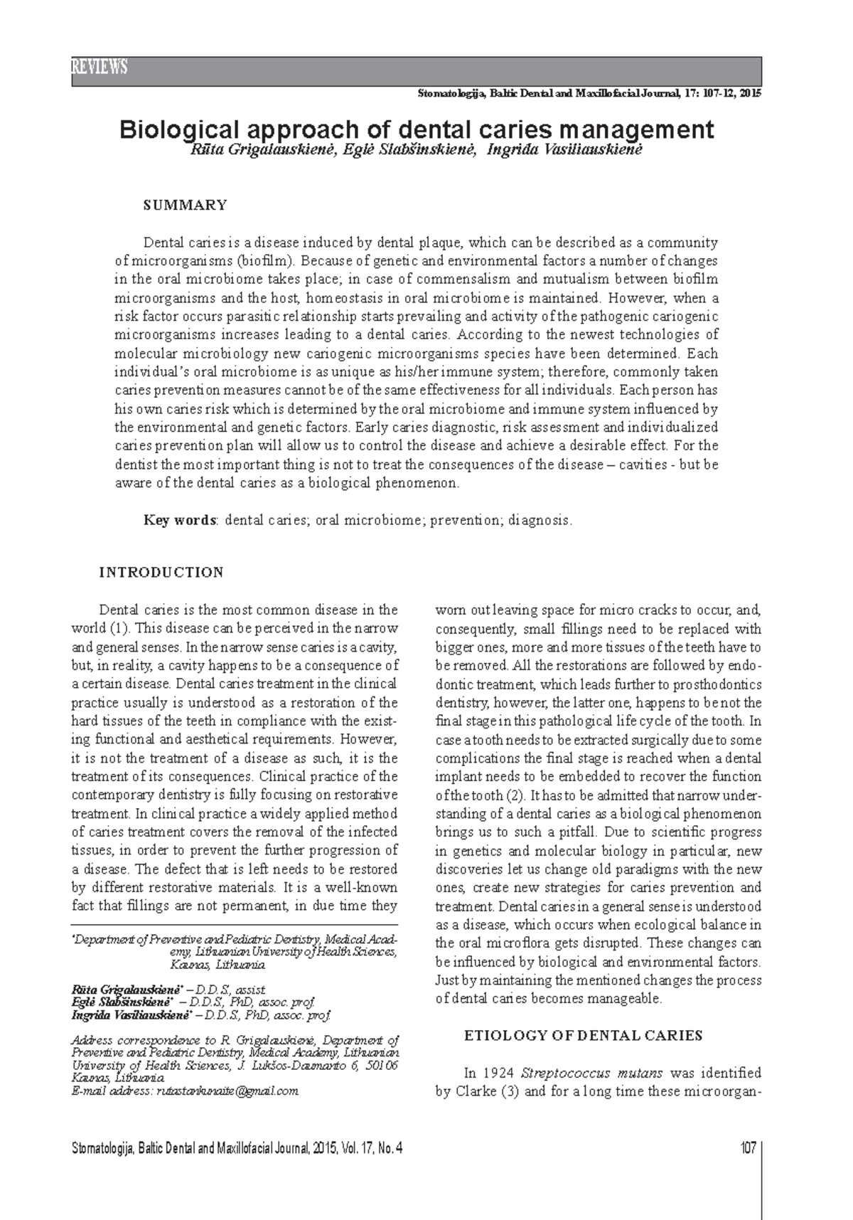 Biological+approach+of+dental+caries+management - Biological approach ...