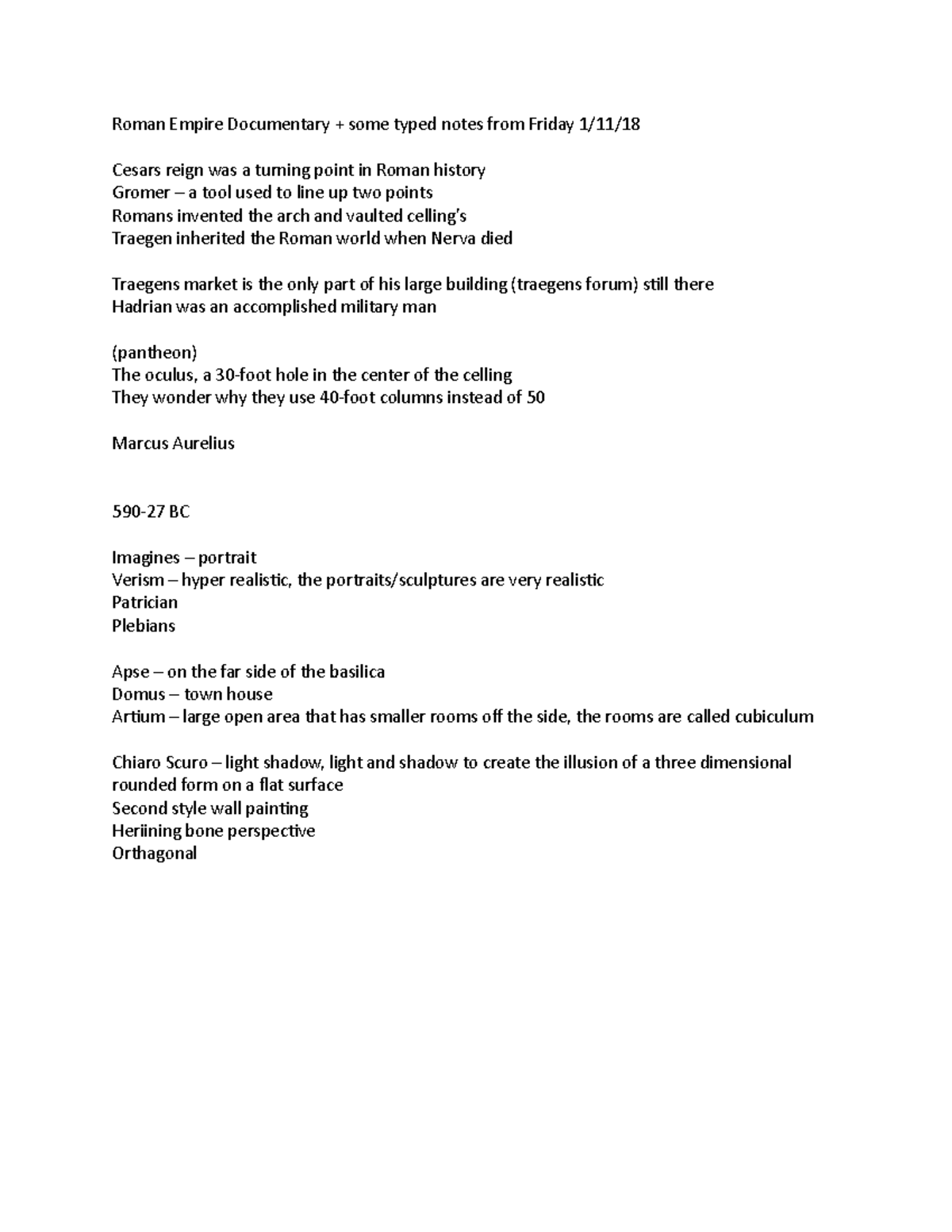 Roman Empire Documentary - Studocu