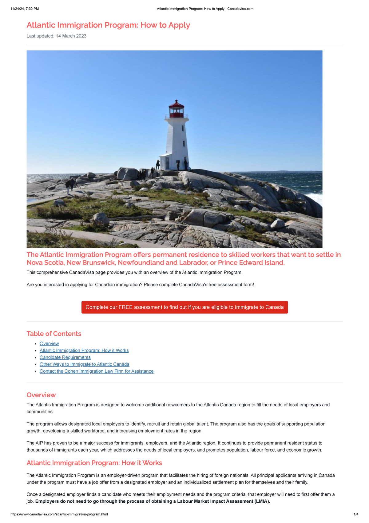 Atlantic Immigration Program How to Apply Canadavisa - Atlantic ...