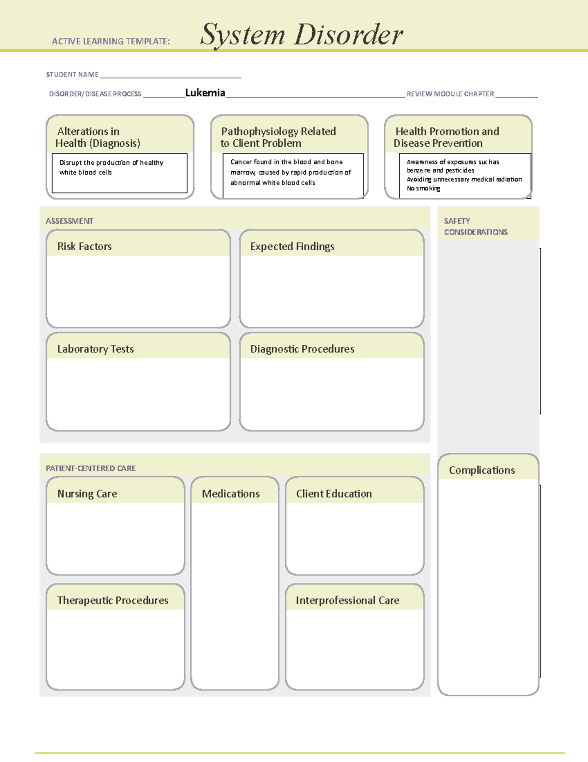 System disorder 1-1 sepsis. fjhhfheiuy - UNIV 4527 - UofM - Studocu