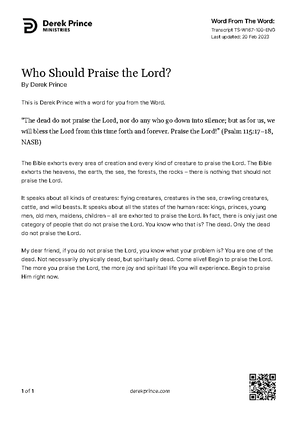 TS-W160-100-ENG Wisdom Hates Evil - Word From The Word: Transcript ...