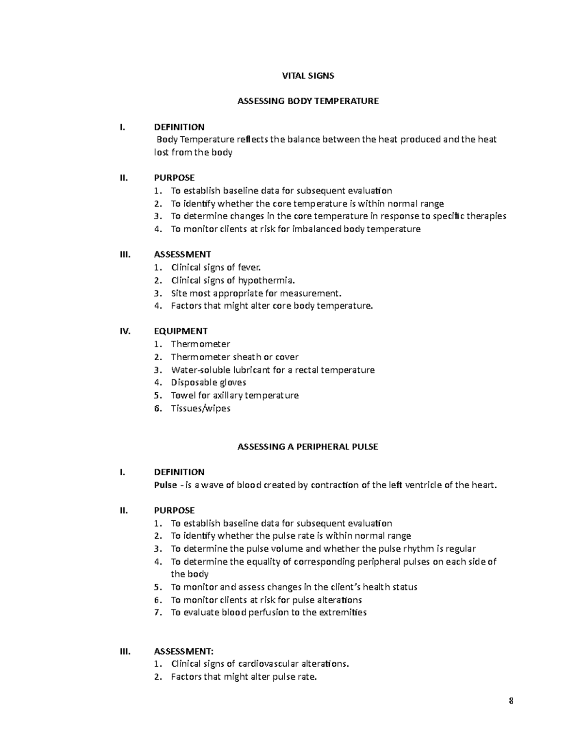 3. Vital Signs - basta nursing - VITAL SIGNS ASSESSING BODY TEMPERATURE ...