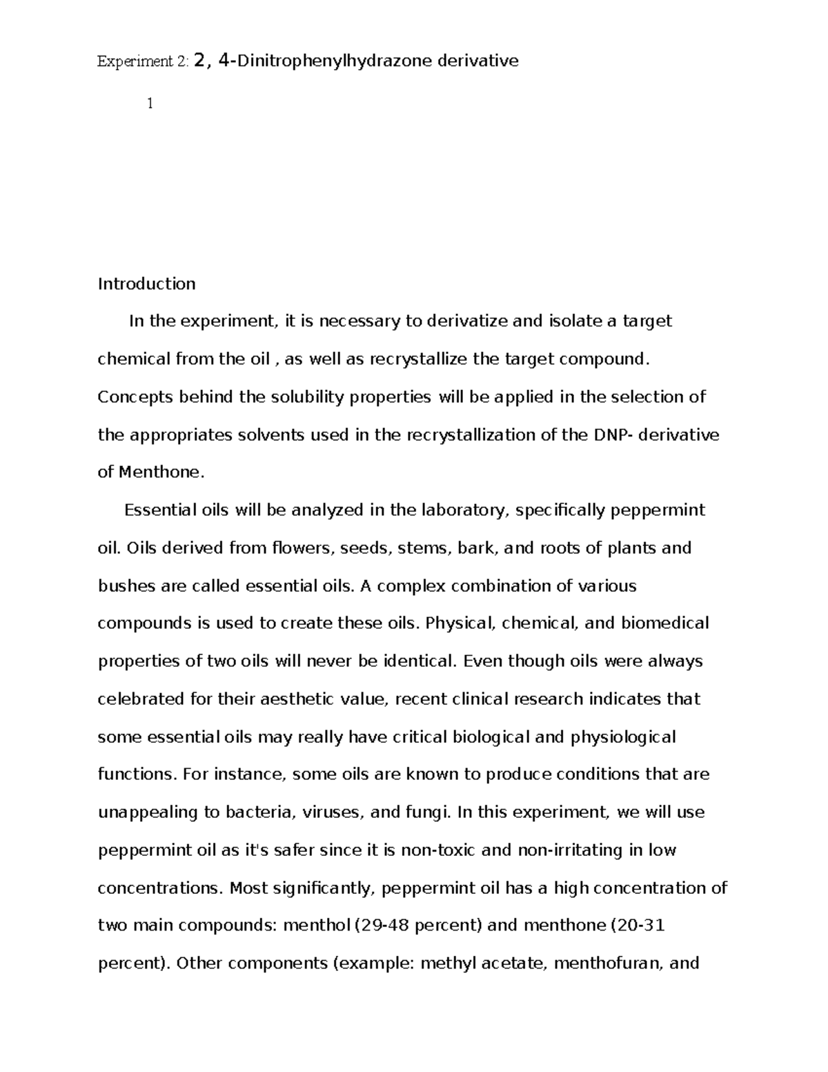 Experiment 2 Prelab - Lab report - Experiment 2: 2, 4 ...