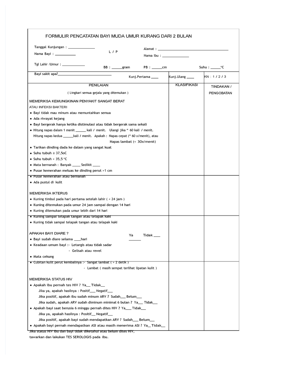 Pdf form pencatatan mtbs balita dan bayi muda - FORMULIR PENCATATAN ...