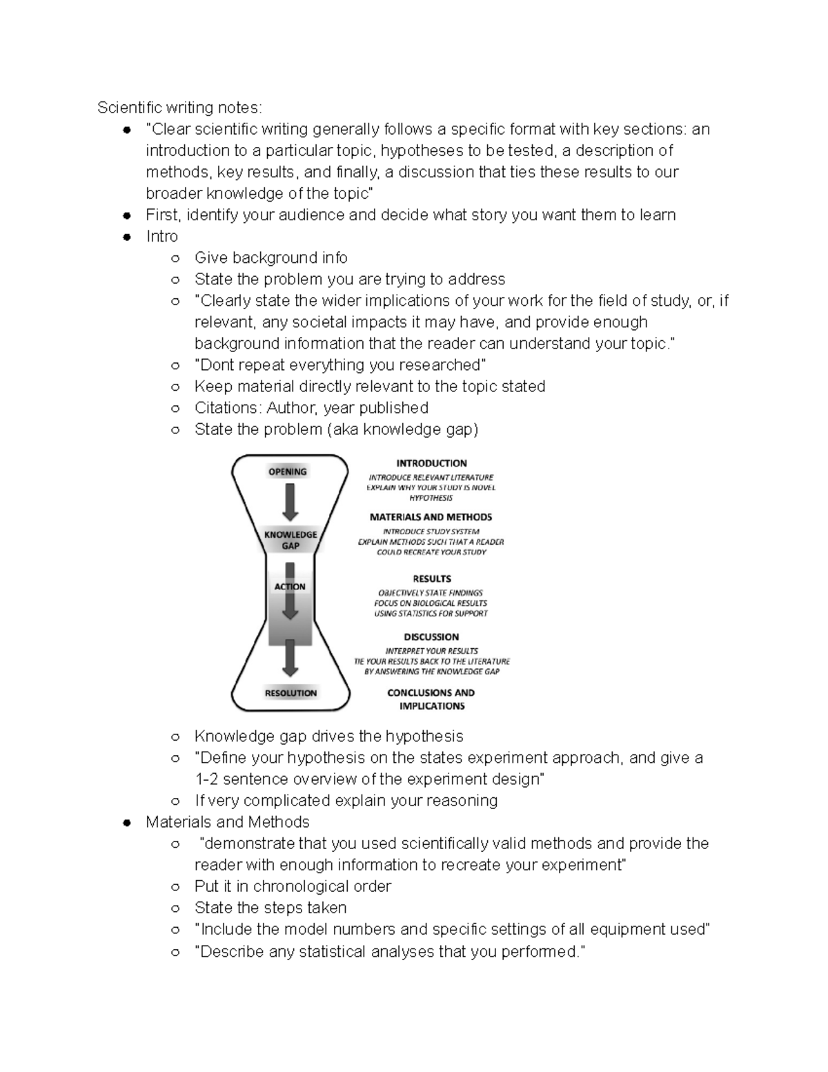 Scientific writing made easy notes - Scientific writing notes: “Clear ...