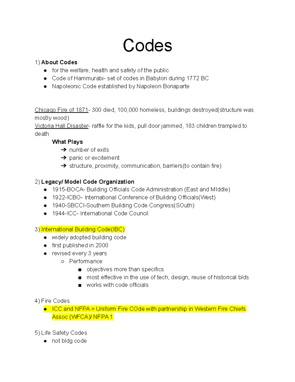 Code 1 - intro to codes - Codes About Codes for the welfare, health and ...