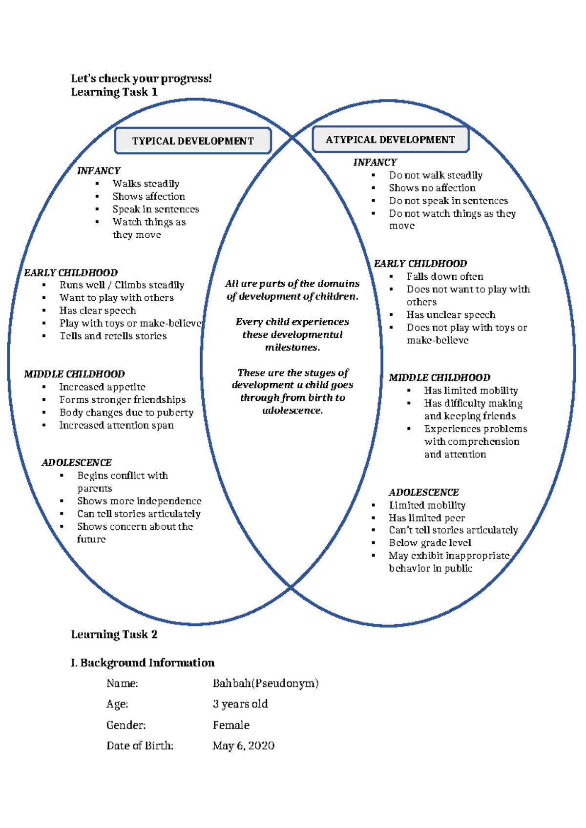 Answer Lesson-5 - Let’s check your progress! Learning Task 1 Learning ...