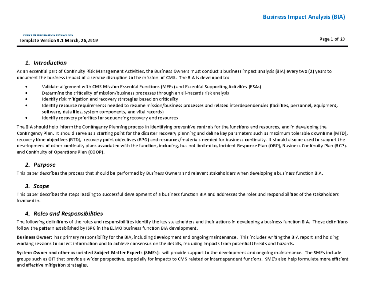 Business- Impact- Analysis-BIA-Process-and-Template - Template Version ...