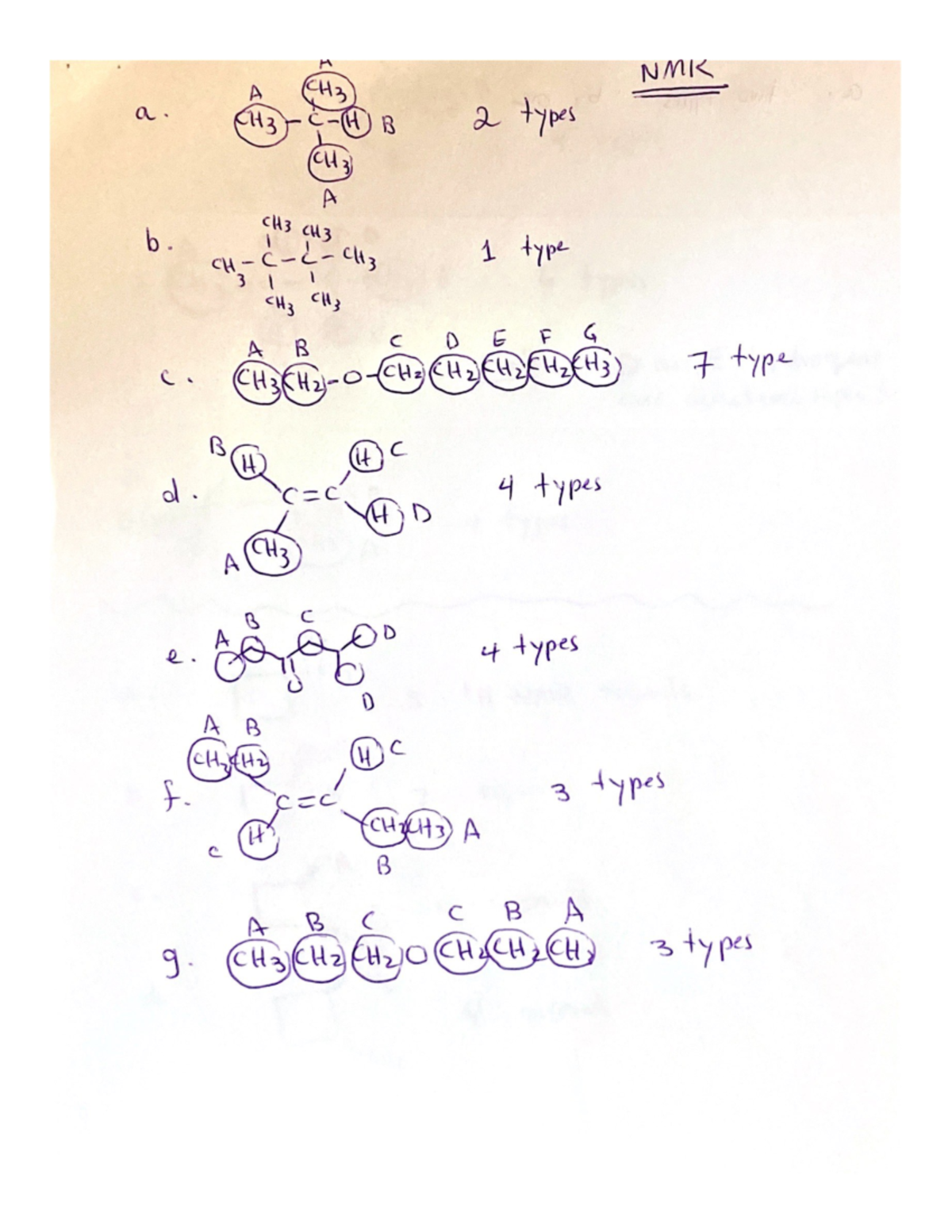 Answer key to NMR questions - CHEM 2521 - Studocu