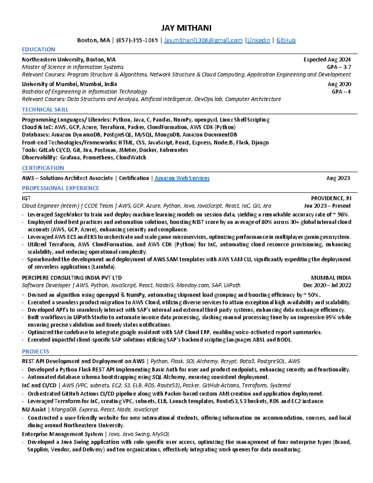 NOTES for lecture i - JAY MITHANI Boston, MA | ( 857 )- 395 - 1069 ...