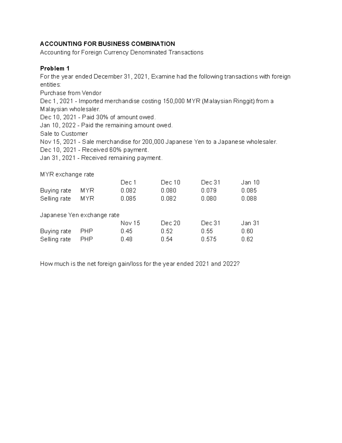 FX-Transactions - forex transaction - ACCOUNTING FOR BUSINESS ...