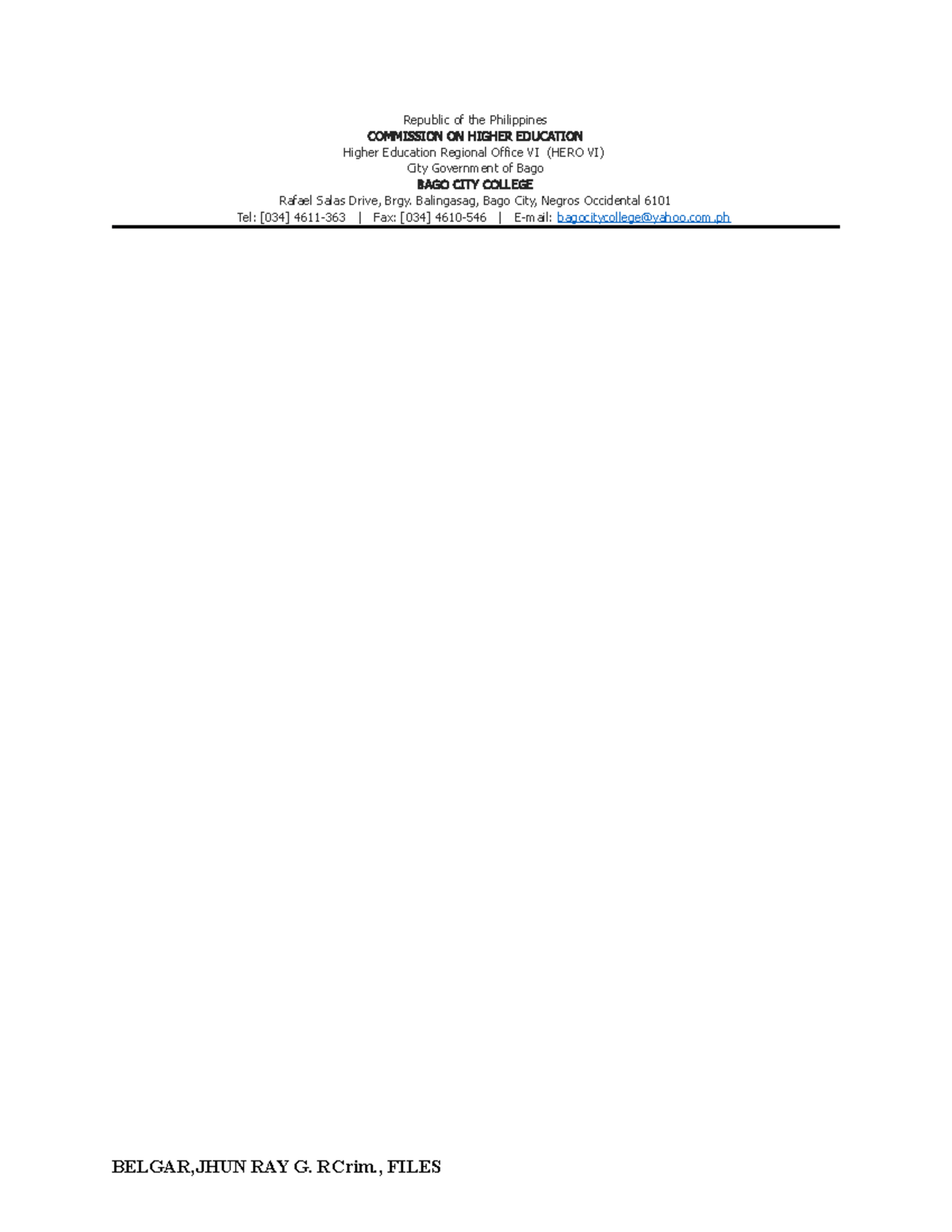 CFLM 201 Notes Module 1 - Republic of the Philippines COMMISSION ON ...