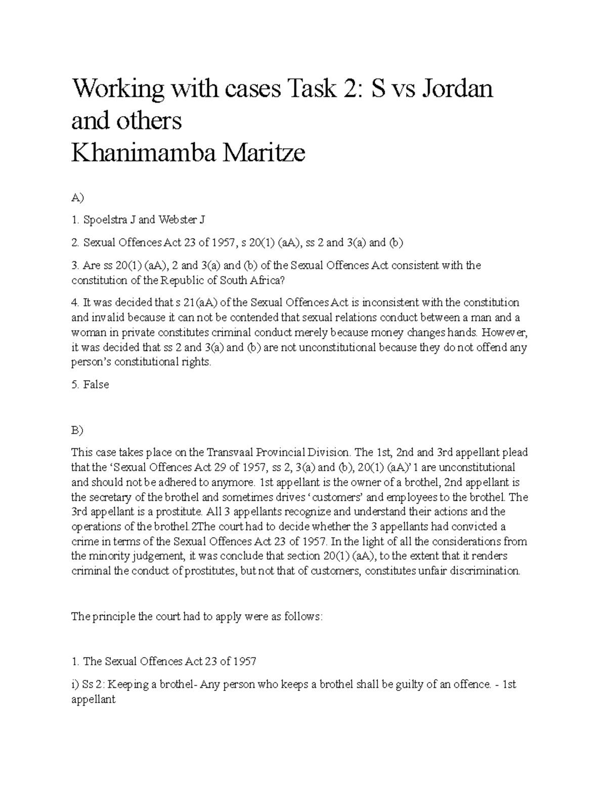 Jordan Constitutional Court Summary FIPAC - Working with cases Task 2 ...