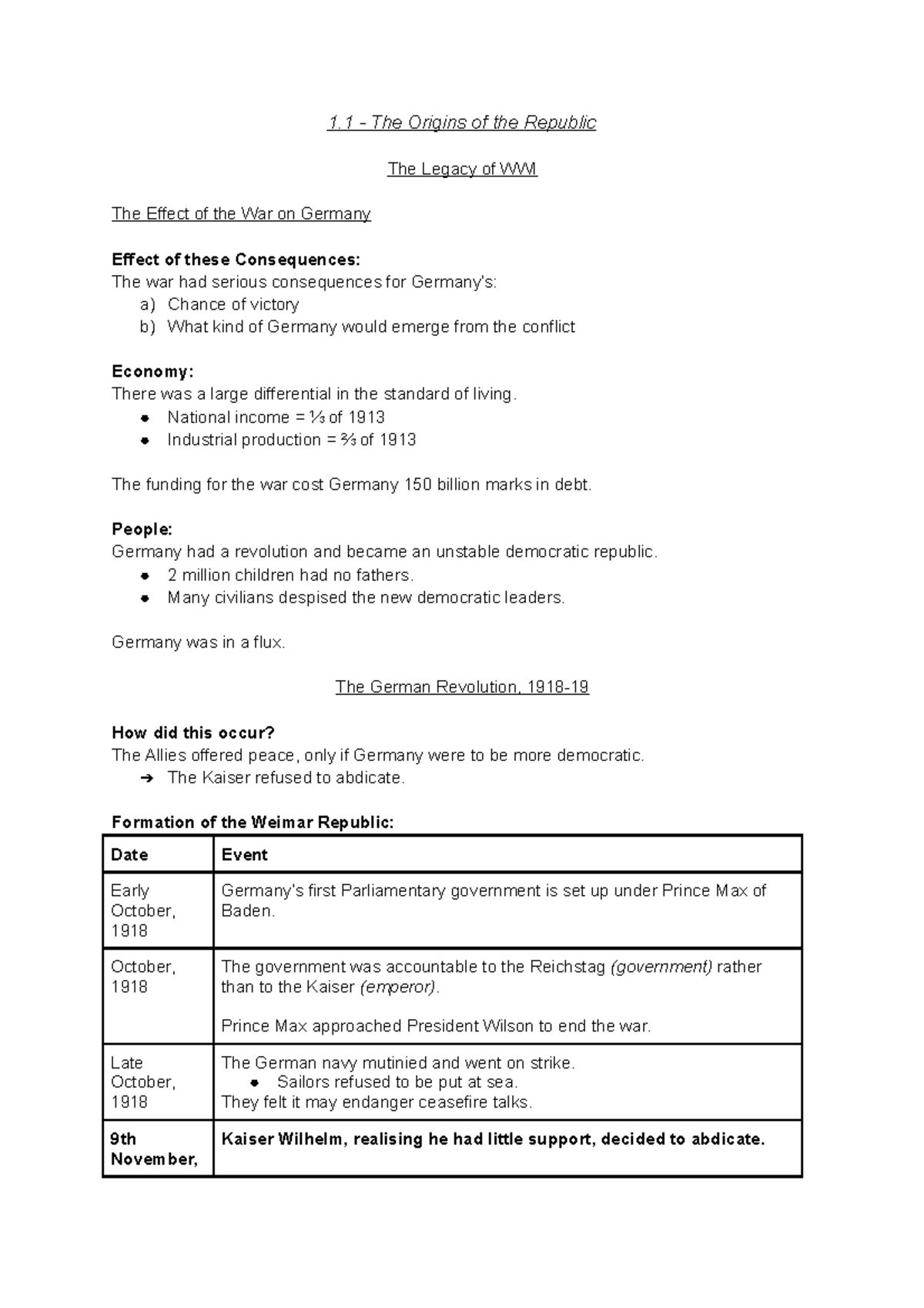 1.1 - The Origins of the Republic - 1 - The Origins of the Republic The ...