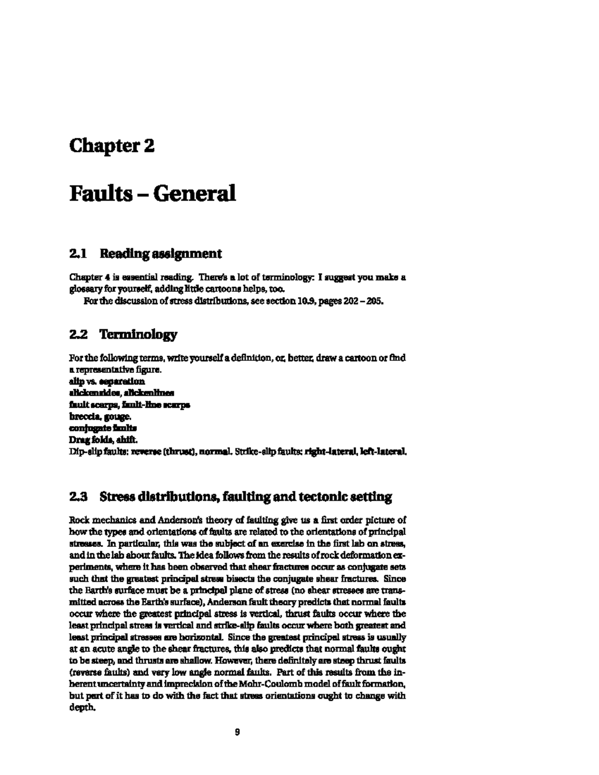 Faults – General - Geology - Studocu