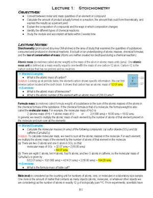 Lecture-4 - Basic knowledge about chemistry - [ 1 ] L L e e c c t t u u ...