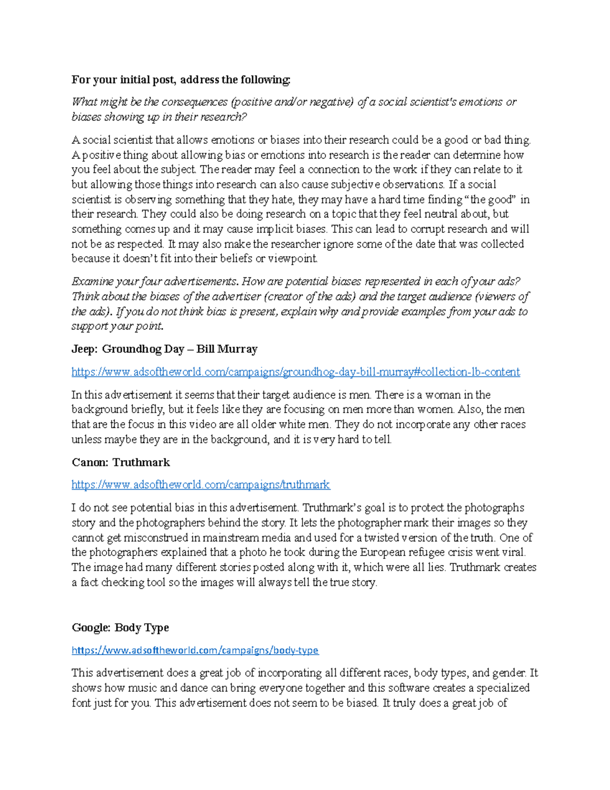 SCS100 Mod 2 Dis - Discussion - For your initial post, address the ...