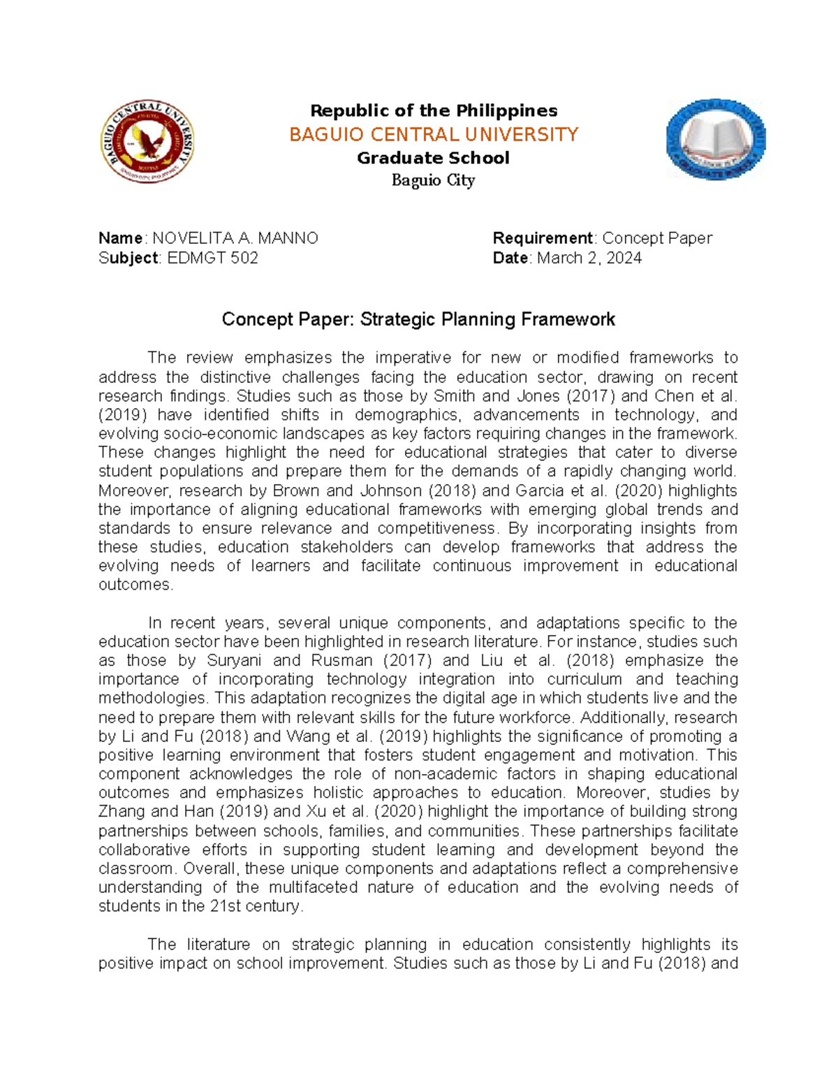 Edmgt-502-Concept-Paper requirement - Name: NOVELITA A. MANNO ...
