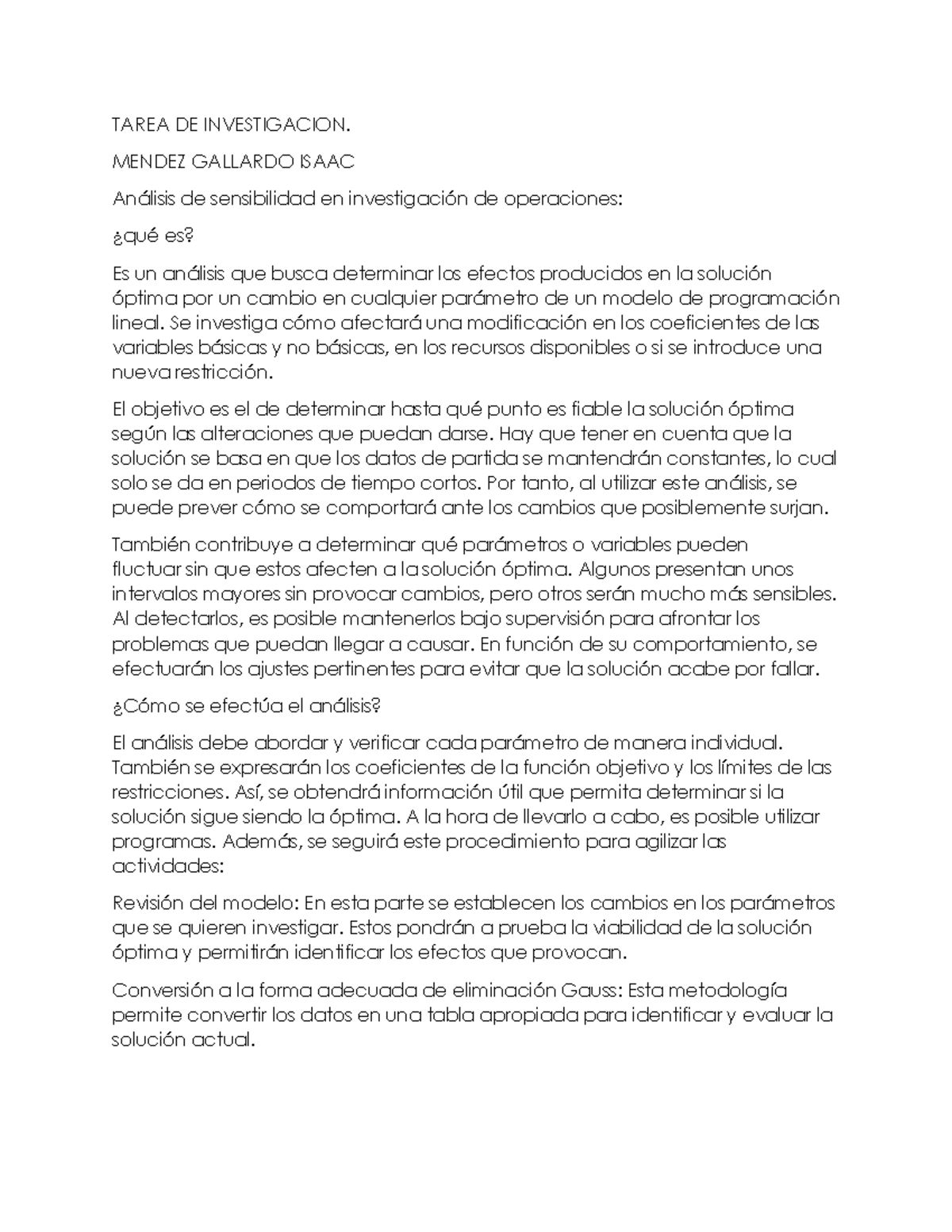 Investig-Exp 1 Analisis-Sensib y Prog. Entera - Isaac MG - TAREA DE ...