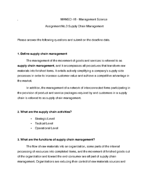 Maneco-19 Assignment No. 2 economic decision-making - Assignment Nos ...