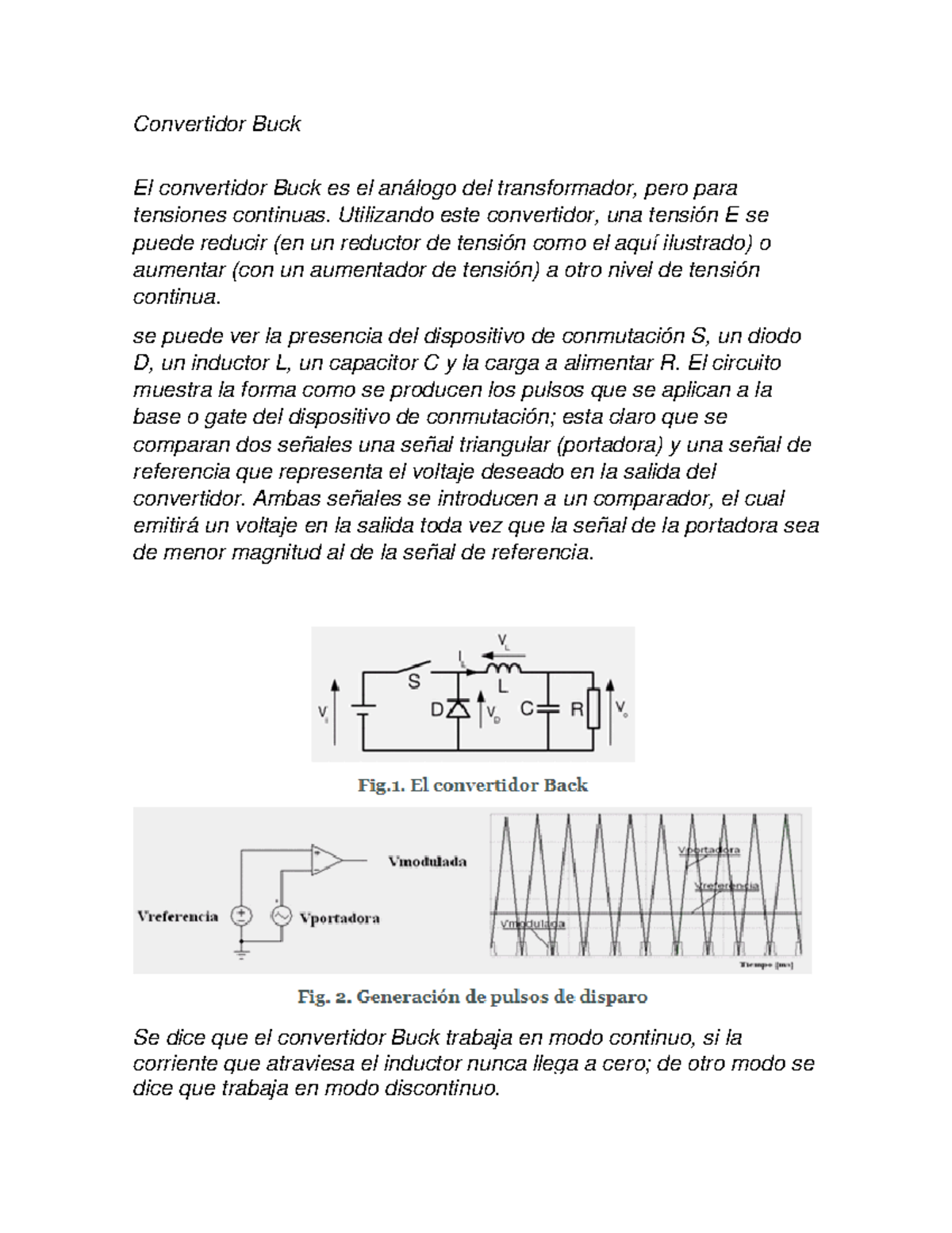 Convertidor Buck - apuntes - Convertidor Buck El convertidor Buck es el ...