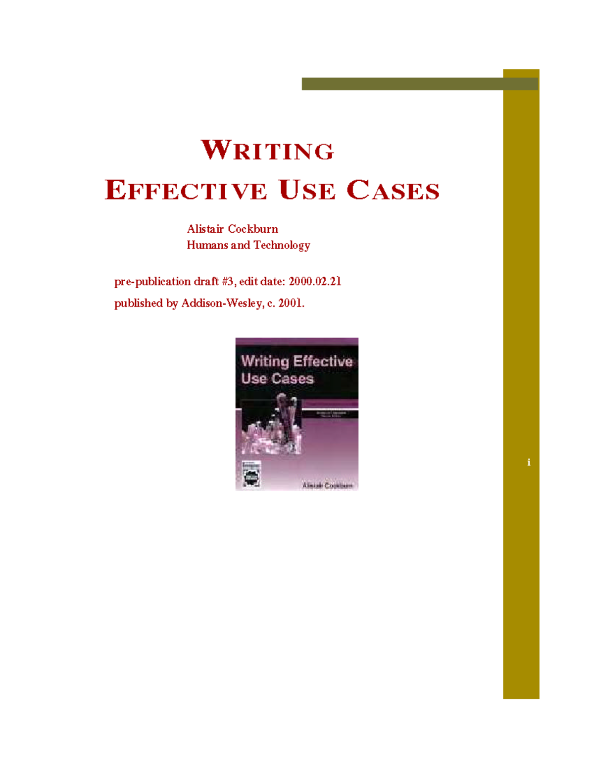 Weuc extract - Guide material for writing SRS - i W RITING E FFECTIVE U ...