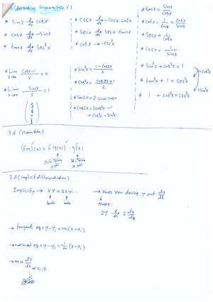Table of trigonometric integrals updated - Summary of Trigonometric ...