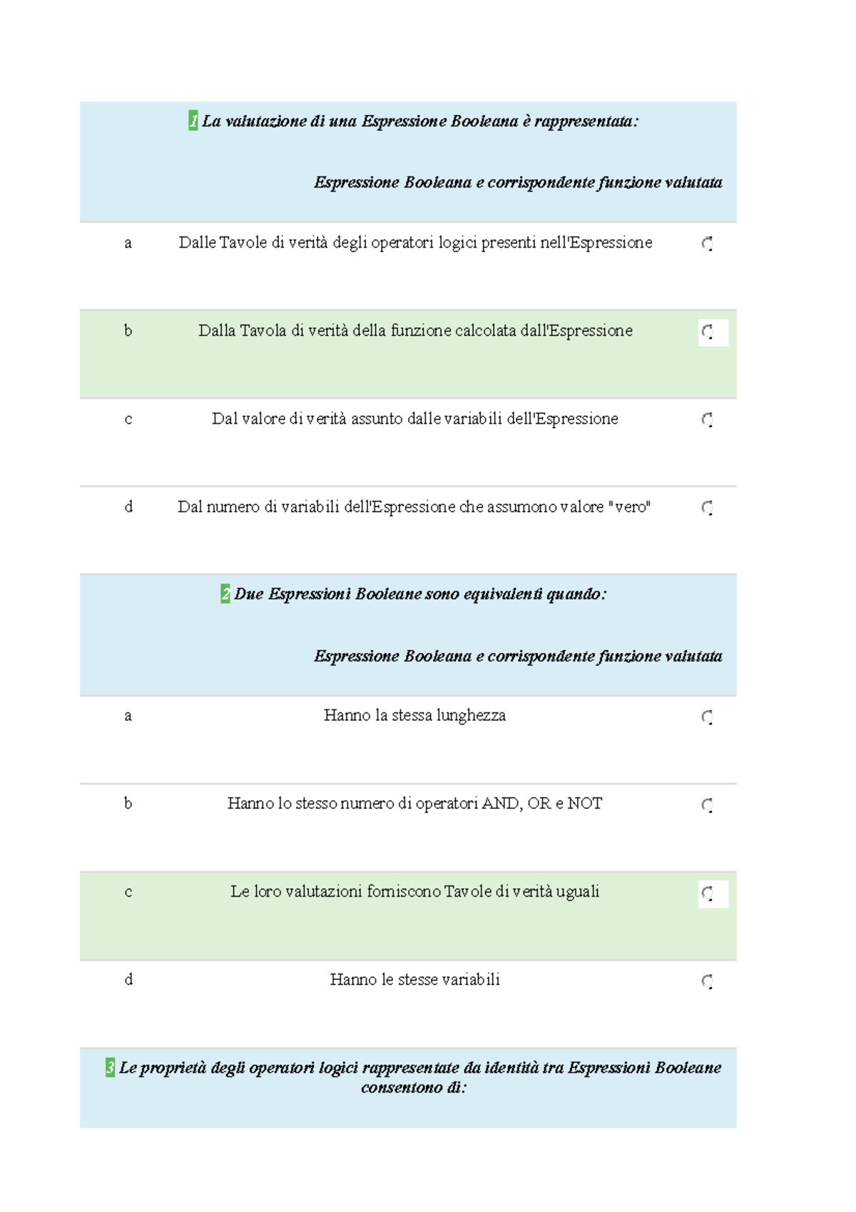 27 - Espressioni E Funzioni Booleane - Espressione Booleana e ...