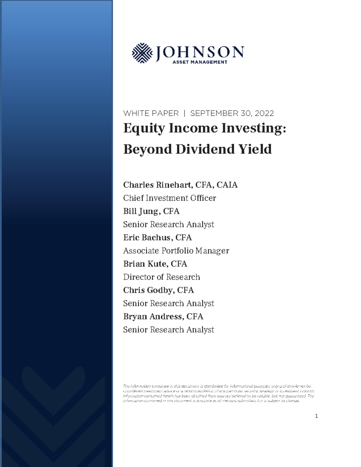 fallacy of high dividend investing - Equity Income Investing: Beyond ...