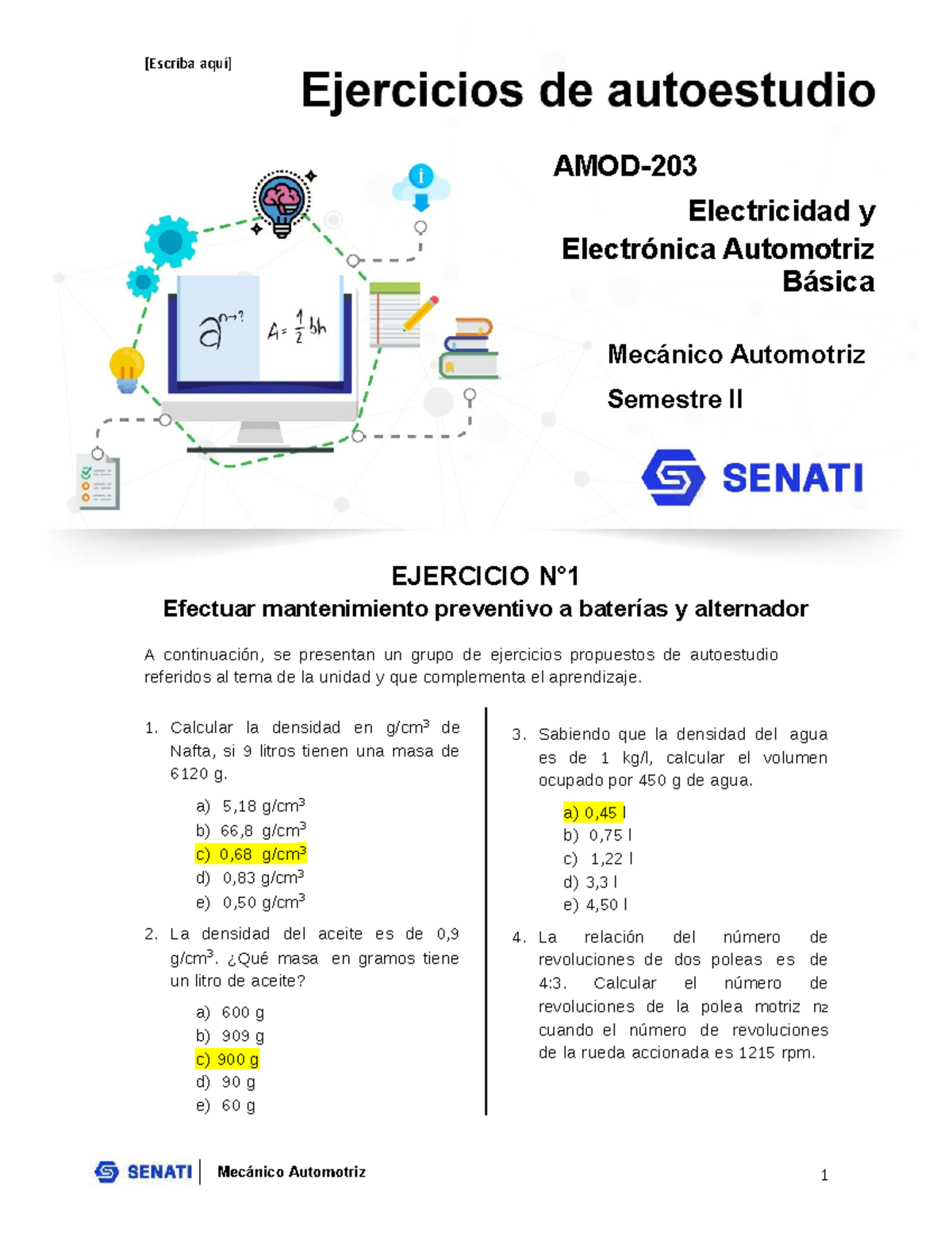AMOD AMOD-203 Ejercicio T001 - AMOD- Electricidad y Electrónica ...