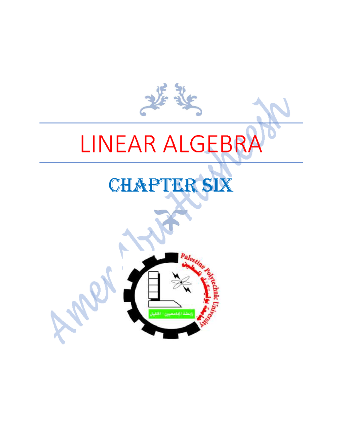 Ch.6 - Linear algebra - dfg - LINEAR ALGEBRA CHAPTER SIX Real Vector ...