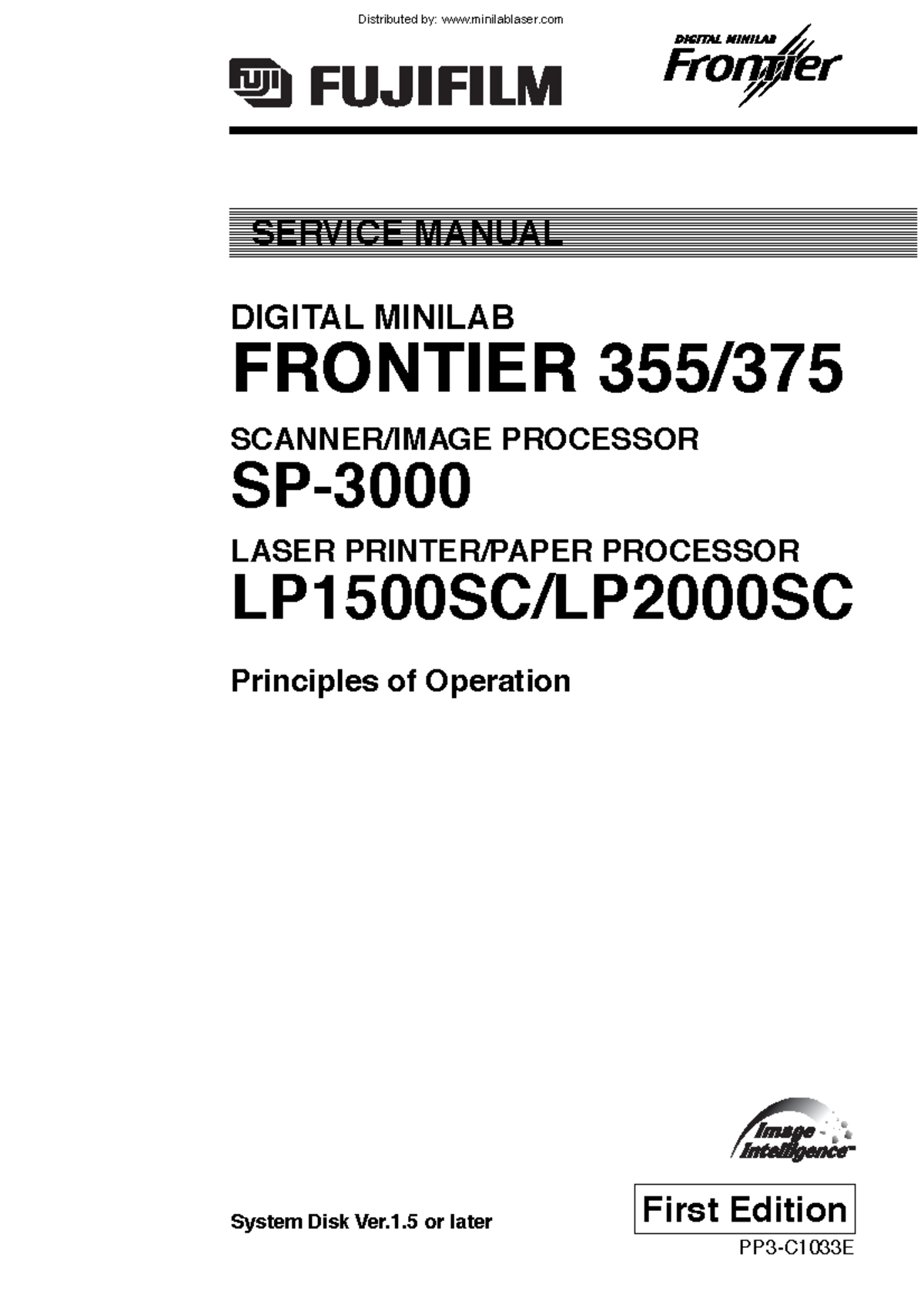 Fujifilm frontier 355 375 sp-3000 lp1500sc lp2000 sc - First Edition ...