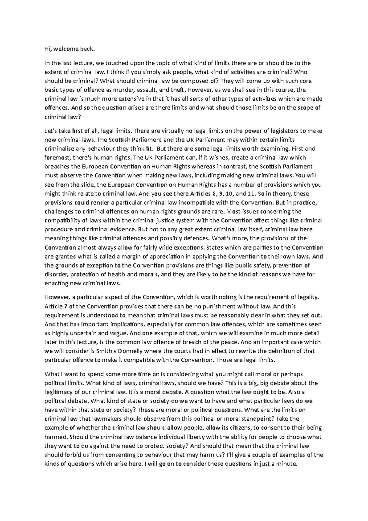 Week 1 Lecture 2 Transcript Hi Welcome Back In The Last Lecture We Touched Upon The Topic