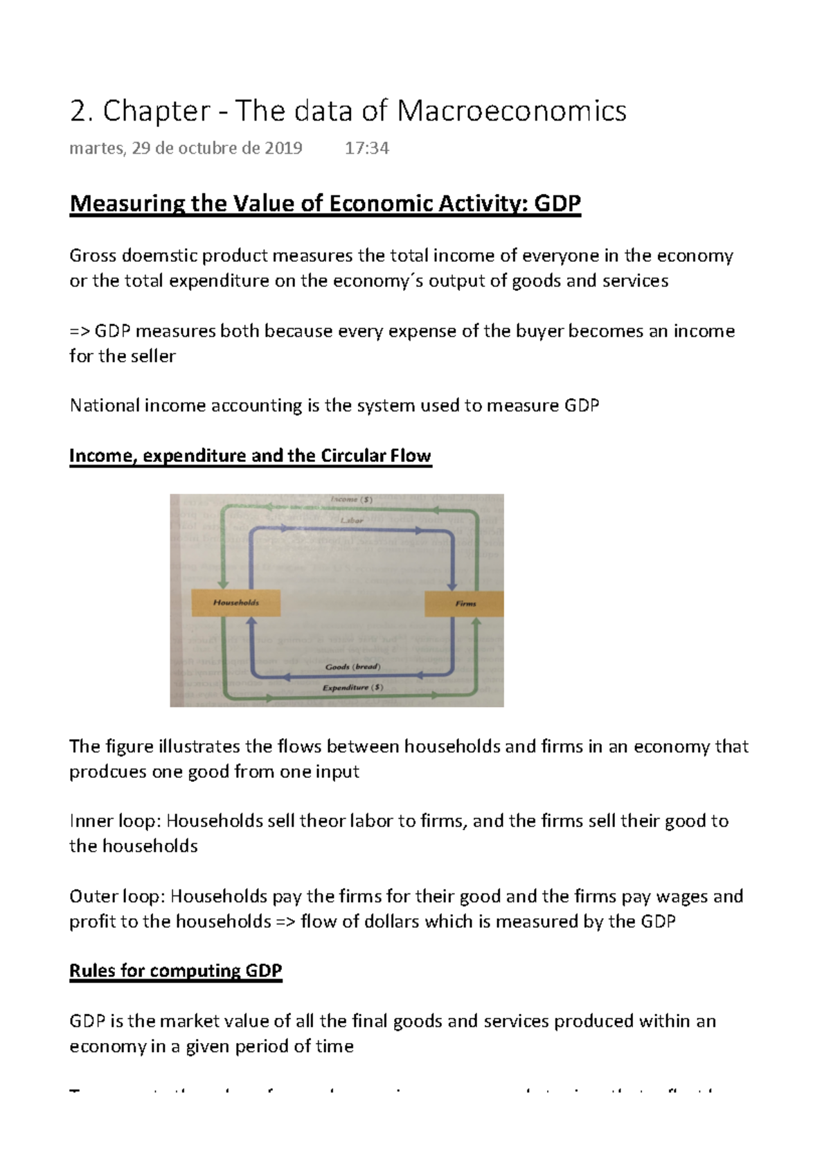 2. Chapter - The data of Macroeconomics - Measuring the Value of ...