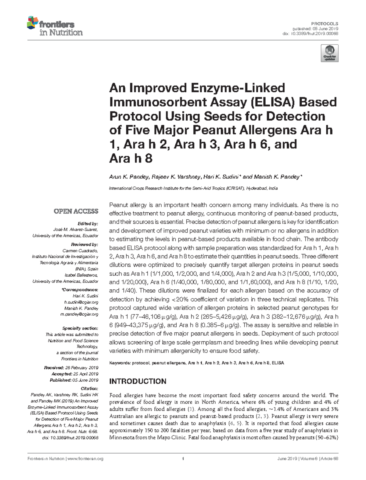 Fnut-06-00068 - PROTOCOLS published: 05 June 2019 doi: 10.3389/fnut ...