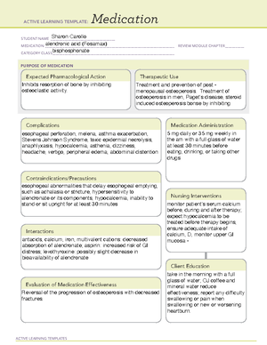 Medroxyprogesterone - ALT - ACTIVE LEARNING TEMPLATES Medication ...