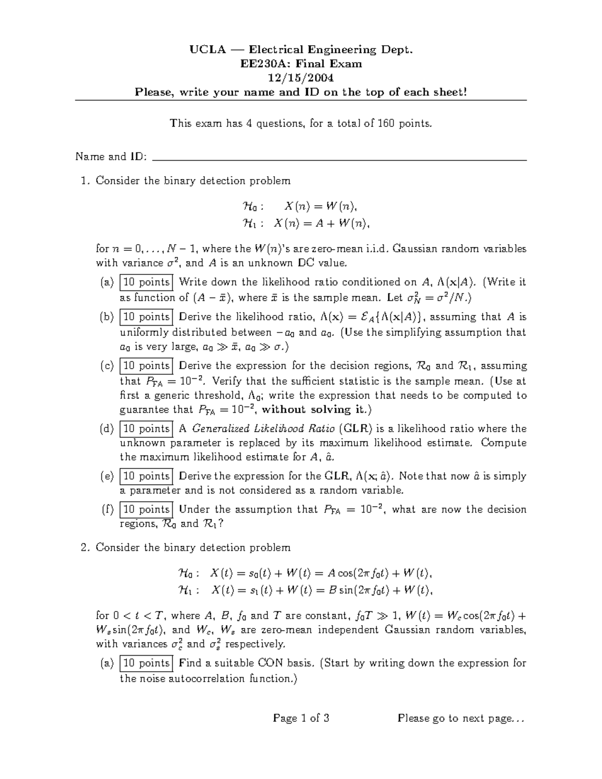 230A 1 Fin - Prof Yao - Finals - UCLA — Electrical Engineering Dept ...